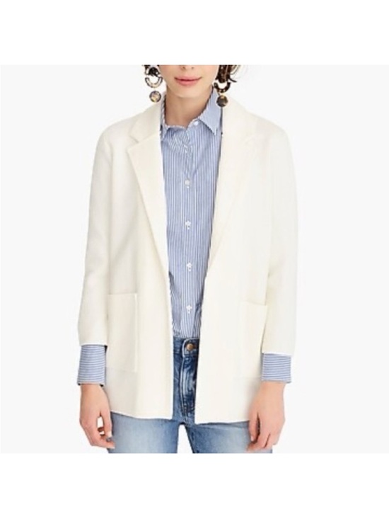 J. Crew | Jackets & Coats | Nwt Jcrew Womens Cream Openfront Sofie ...